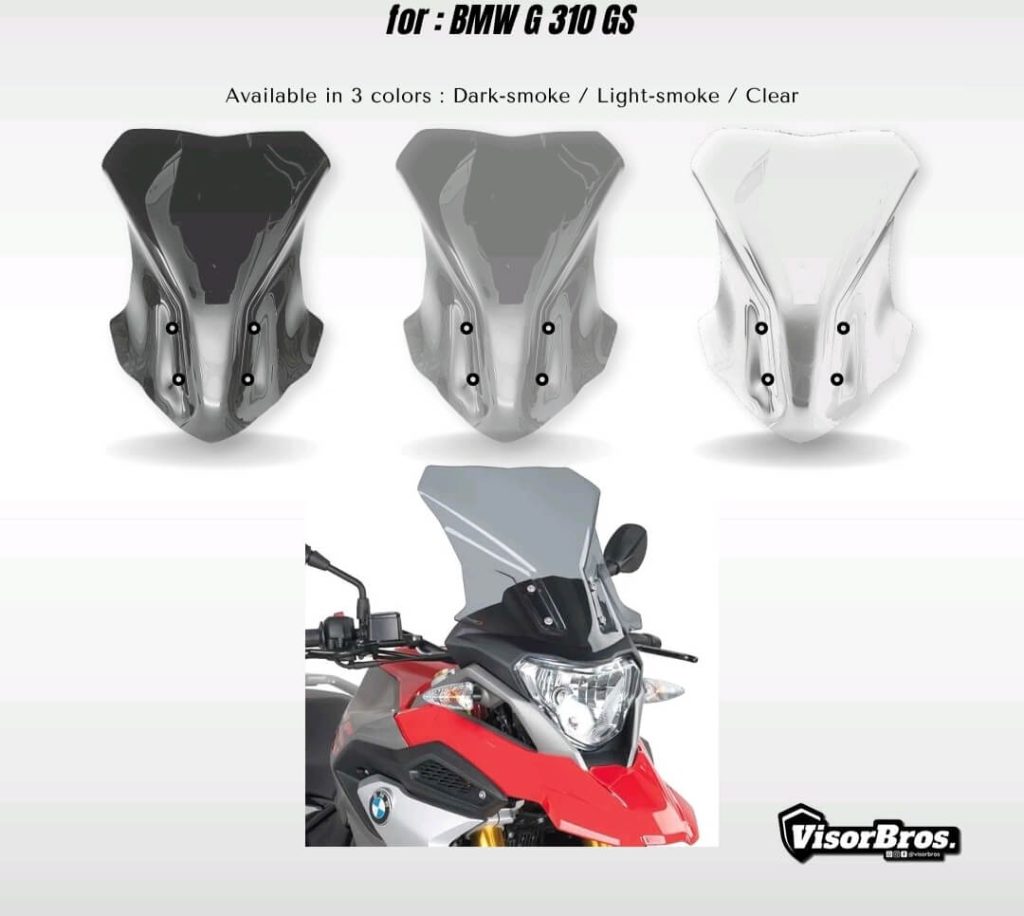 Visor Bros Touring Windshield – BMW G310GS - Moto Wilder